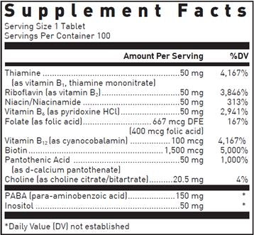 Ultra B-Complex | Comprehensive B Vitamin Support - 100 Tablets