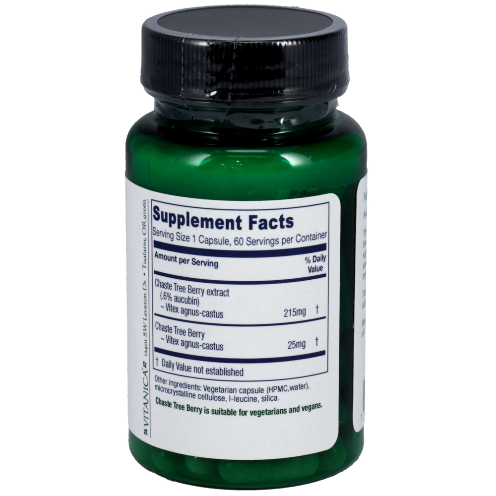 Chaste Tree Berry | Vitex Extract - 60 Capsules