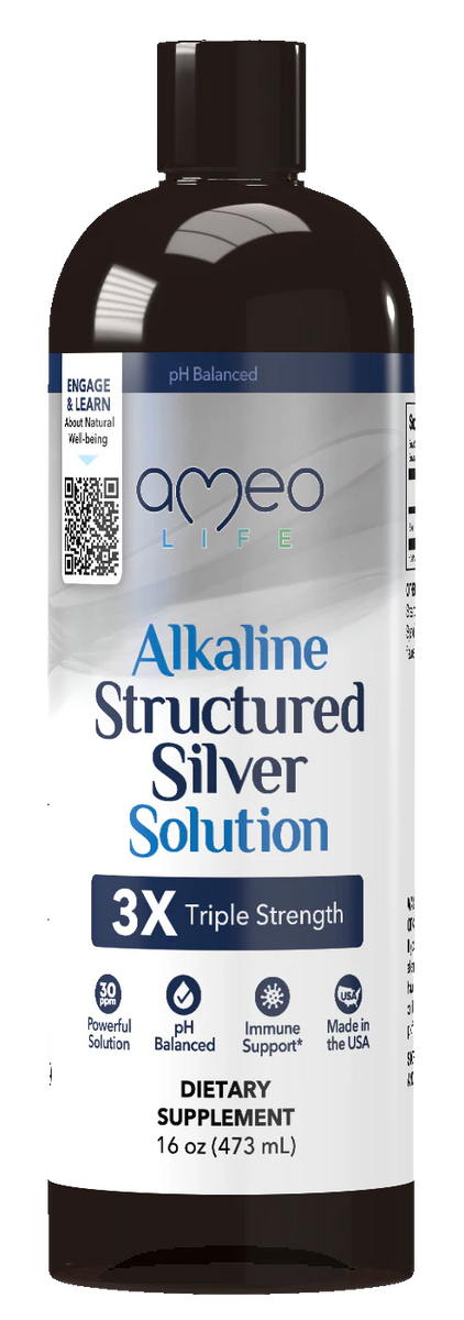 Silver | Advanced Alkaline Structured Silver | 35 ppm Solution - 16 oz