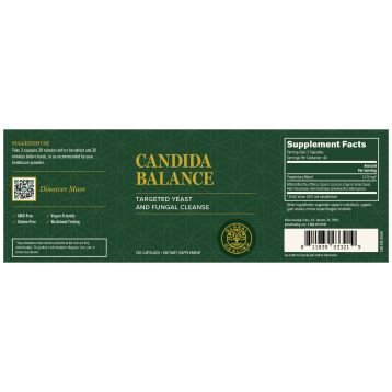 Candida Balance | Targeted Yeast & Fungal Cleanse - 120 Capsules