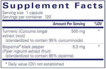 Curcumin 500 with Bioperine | 500 mg - 120 Capsules
