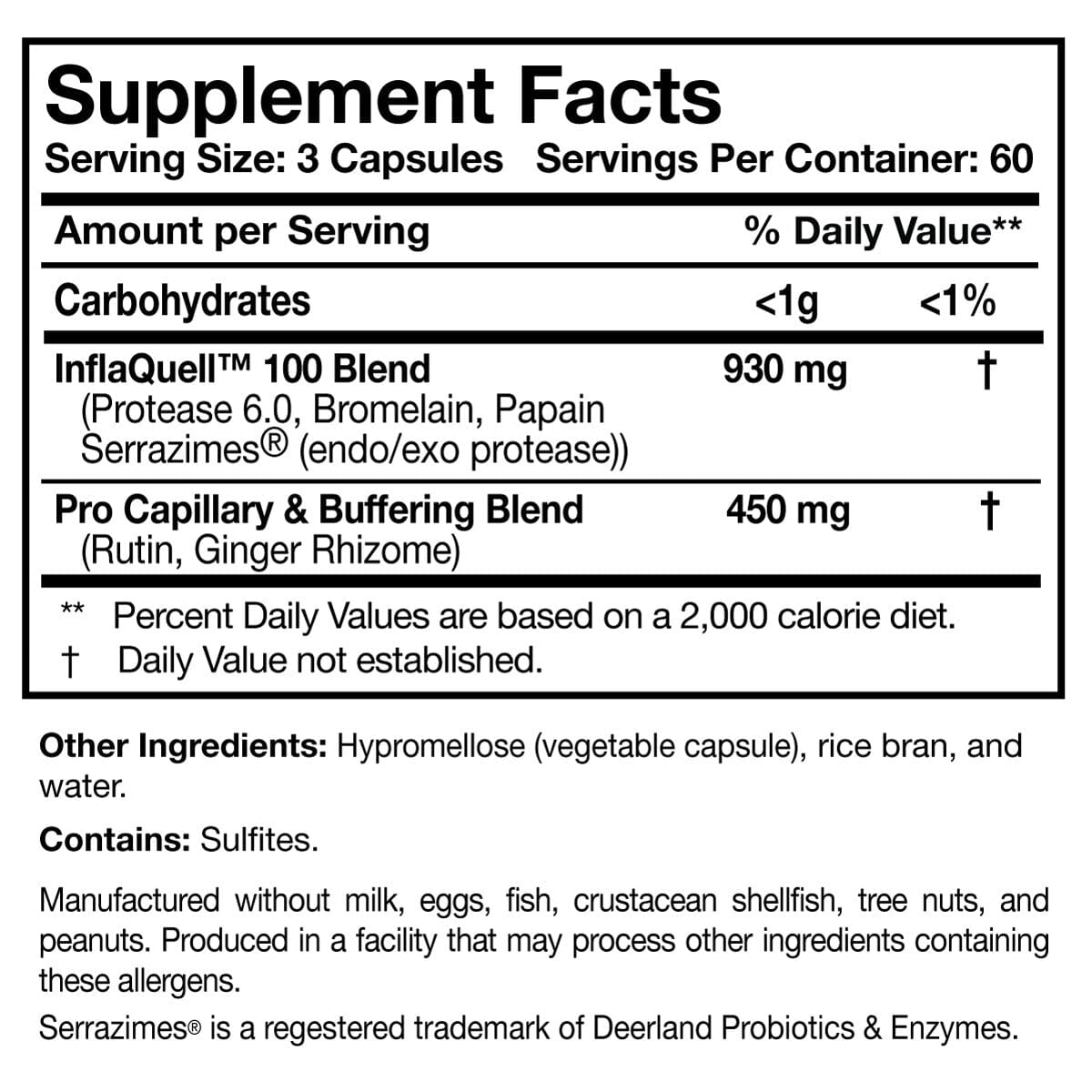 InflaQuell™ | Enzymatic Support - 180 Capsules