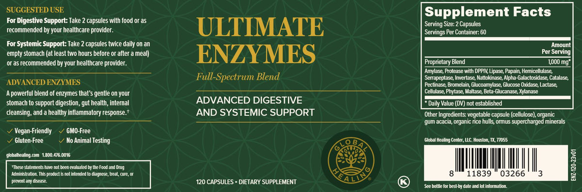 Ultimate Enzymes | Digestive Support - 120 capsules