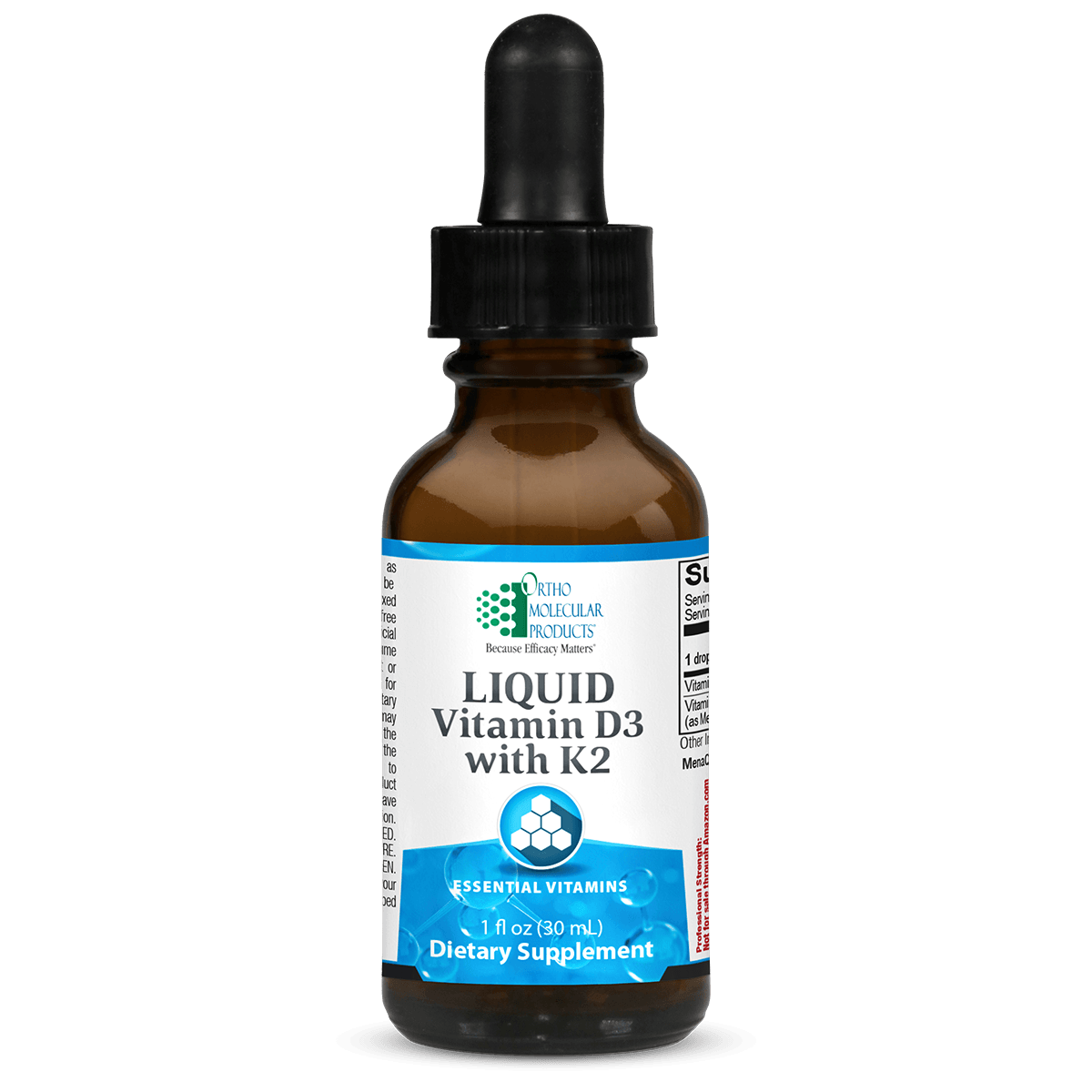 Vitamin D3 with K2 | Liquid - 1 fl oz (30 mL)